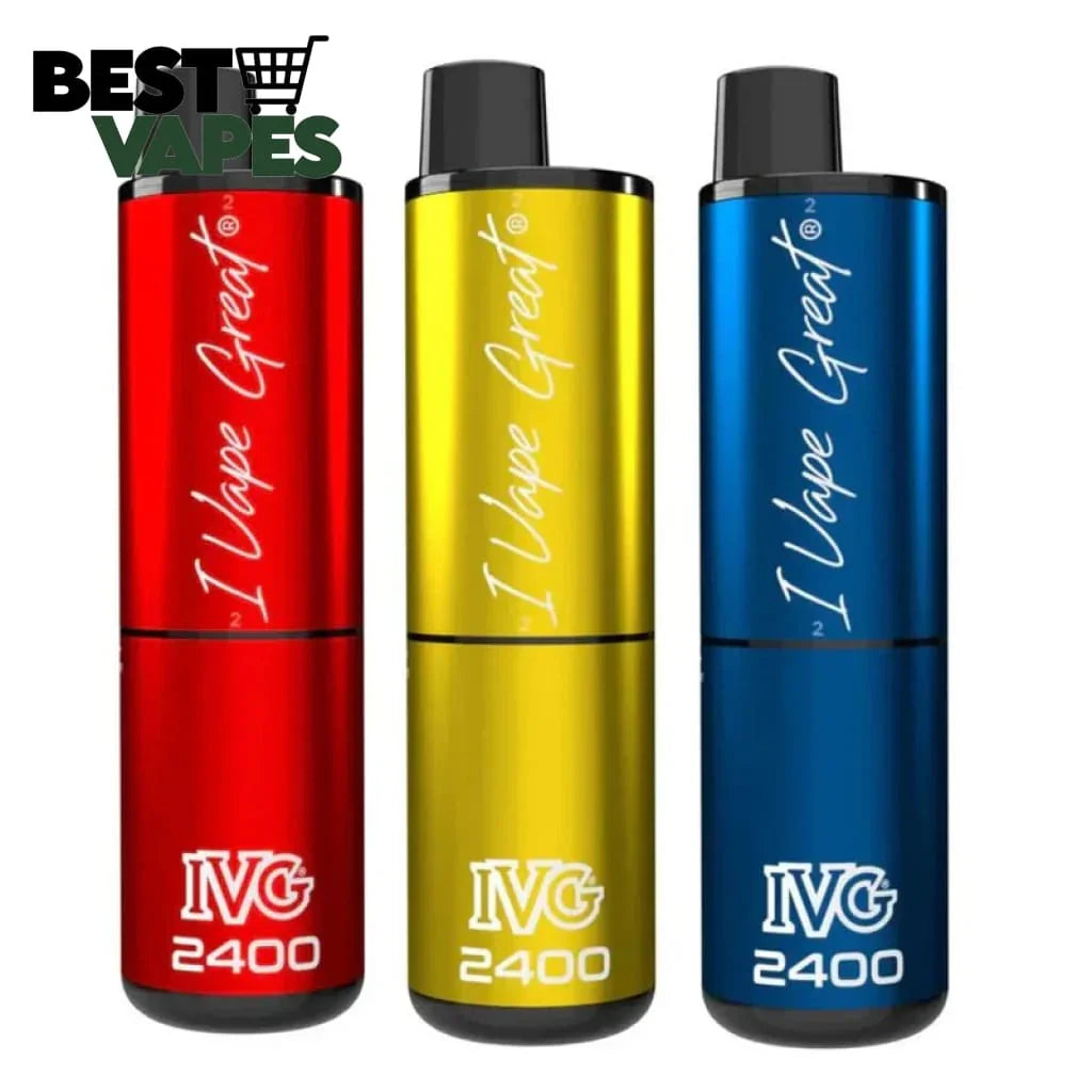 Box Of 10 IVG 2400 Puffs Rechargeable Pod Vape Kit — Best Vapes