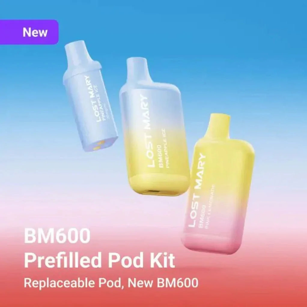 Box Of 10 Lost Mary BM600 Prefilled Rechargeable Pod Kit | Must Try Ne ...
