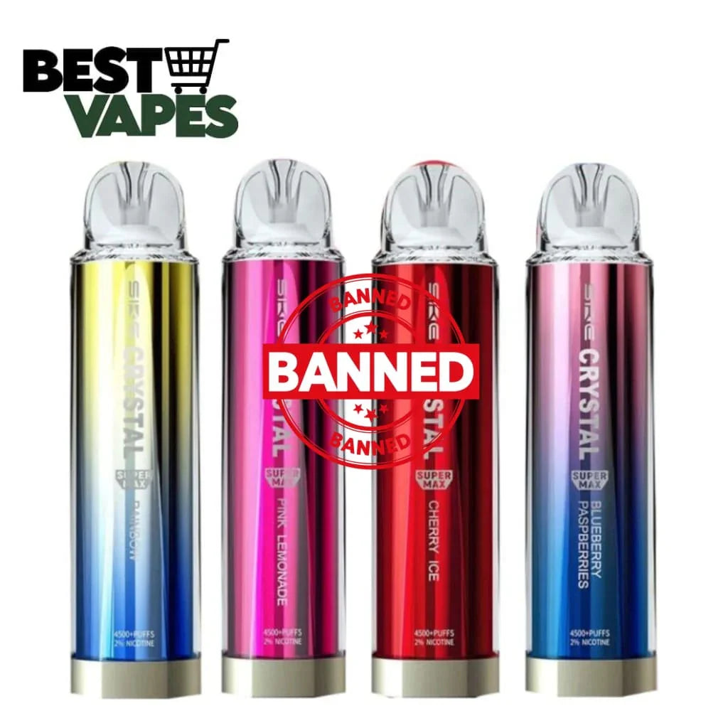 Box Of 10 Ske Crystal Super Max 4500 Puffs Prefilled Vape | Top Rated ...