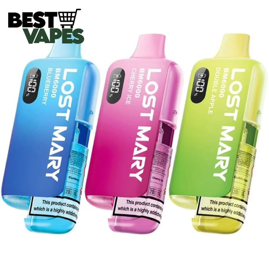 BOX OF 5 Lost Mary BM6000 Prefilled Pod Vape Kit — Best Vapes